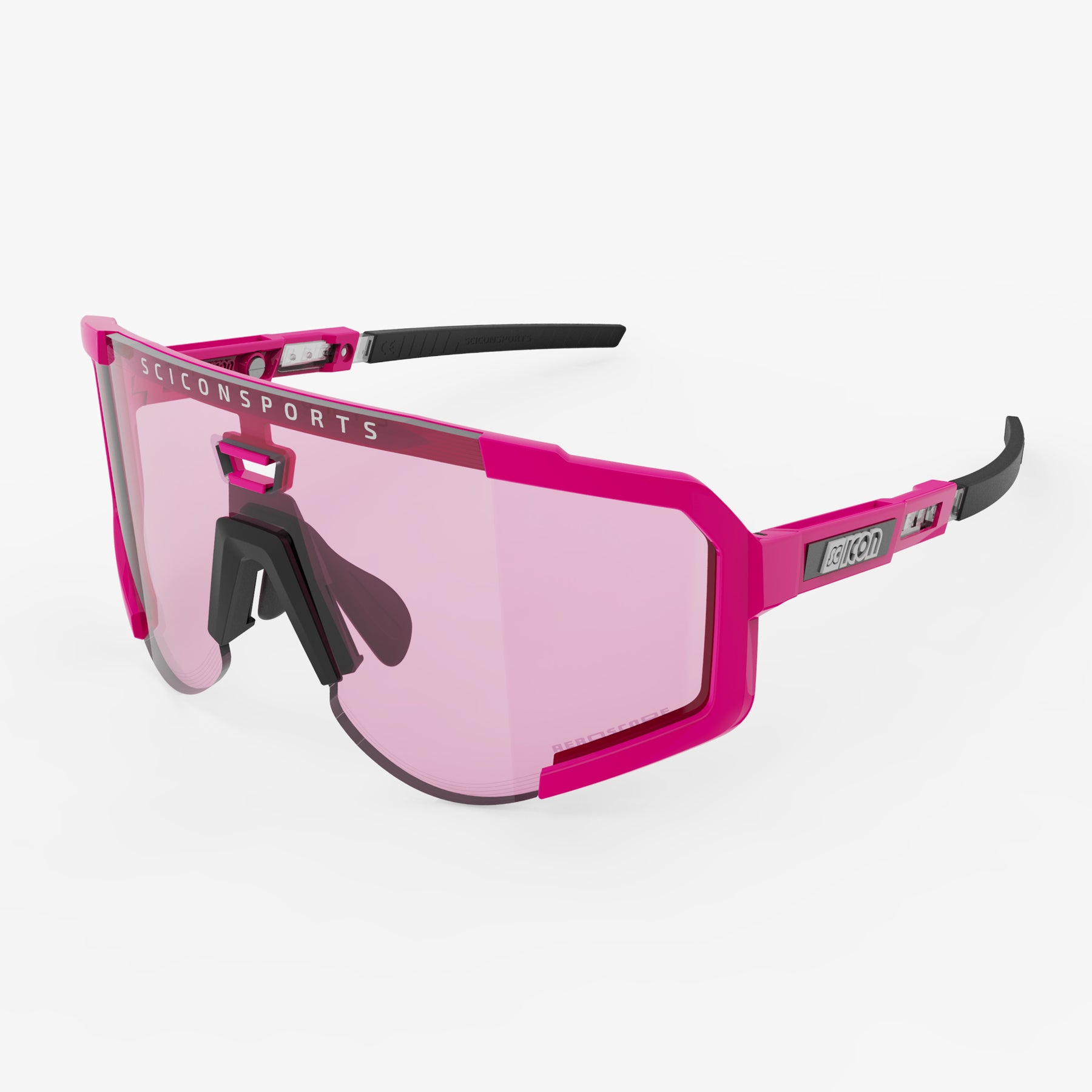 Pink Fluo/Multimirror Blue Aeroscope Sport Sunglasses