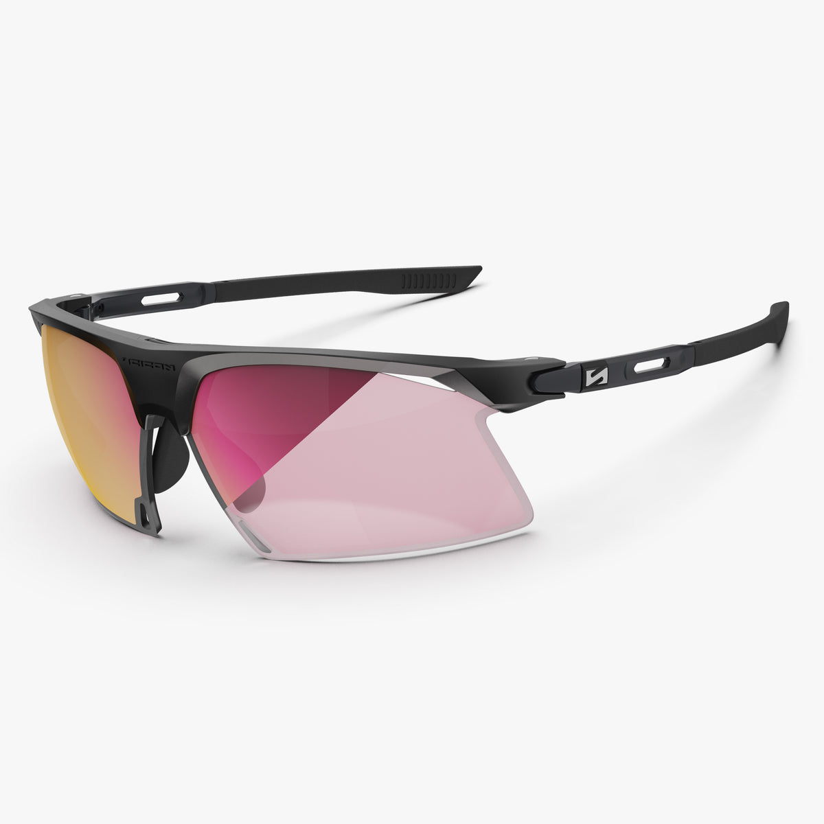 Aerobeam Titanium Sport Sunglasses Black Photochromic | Scicon Sports